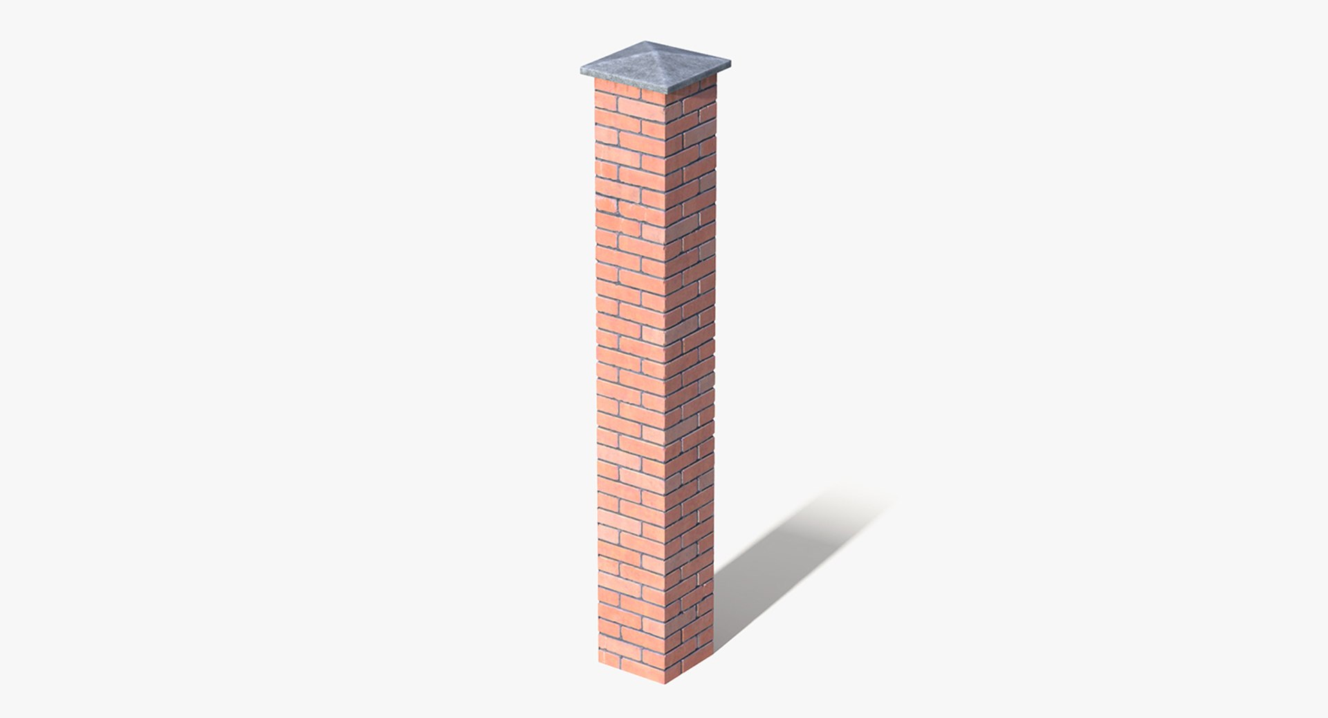 3D Brick Pillar Column - TurboSquid 1368265