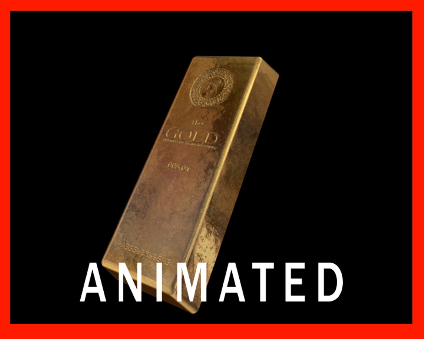 Gold Ingot 3d Model