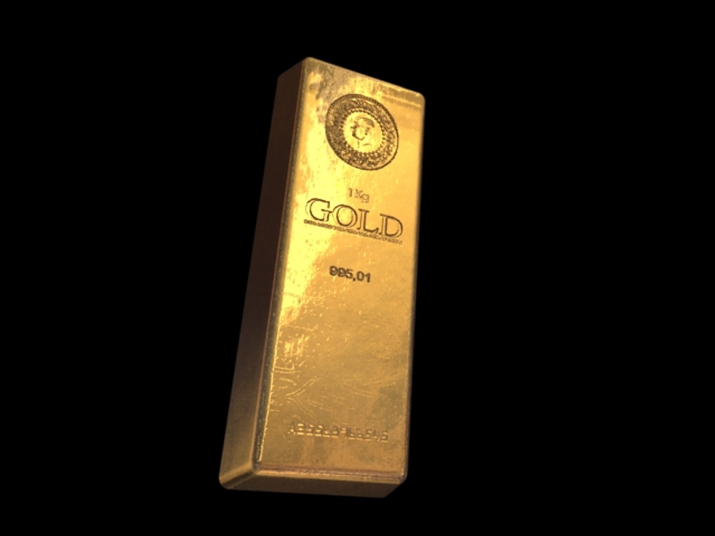 Gold Ingot 3d Model