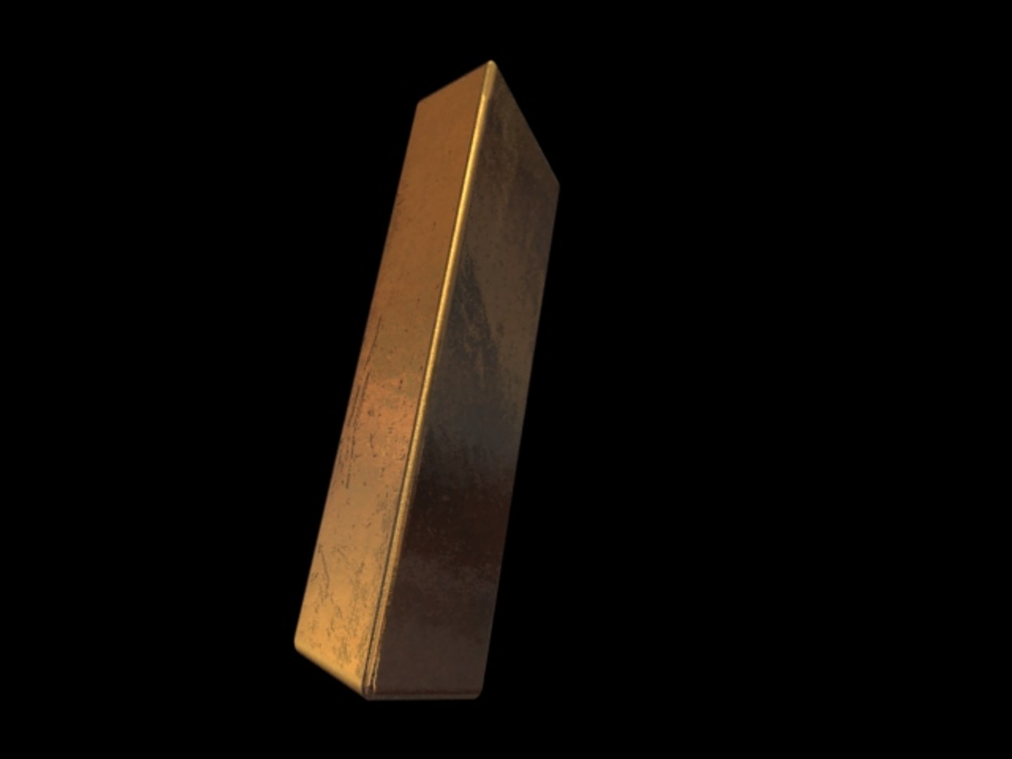 Gold Ingot 3d Model