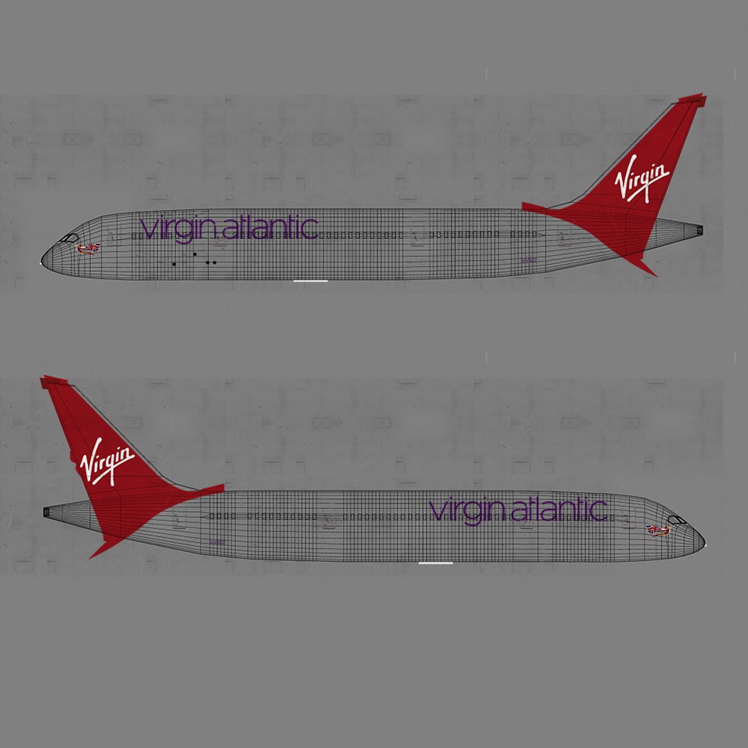 3D boeing 787 dreamliner virgin atlantic - TurboSquid 1419730