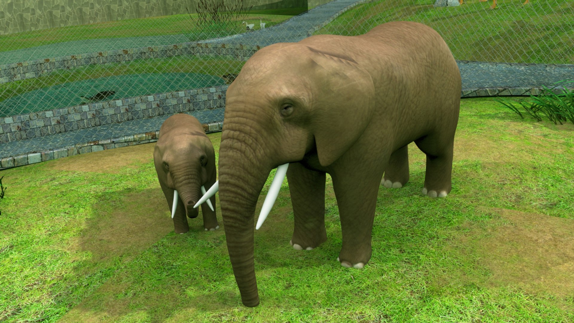Zoo Park 3d Model