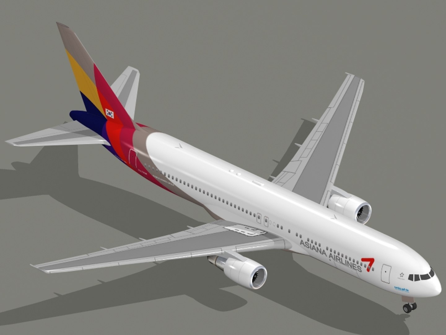 3D Boeing 767-300 Widebody Airliner - TurboSquid 1236081