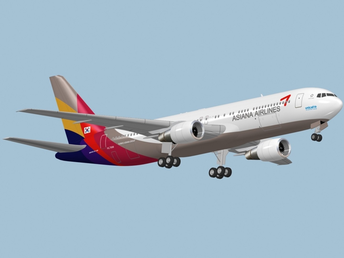 3D Boeing 767-300 Widebody Airliner - TurboSquid 1236081