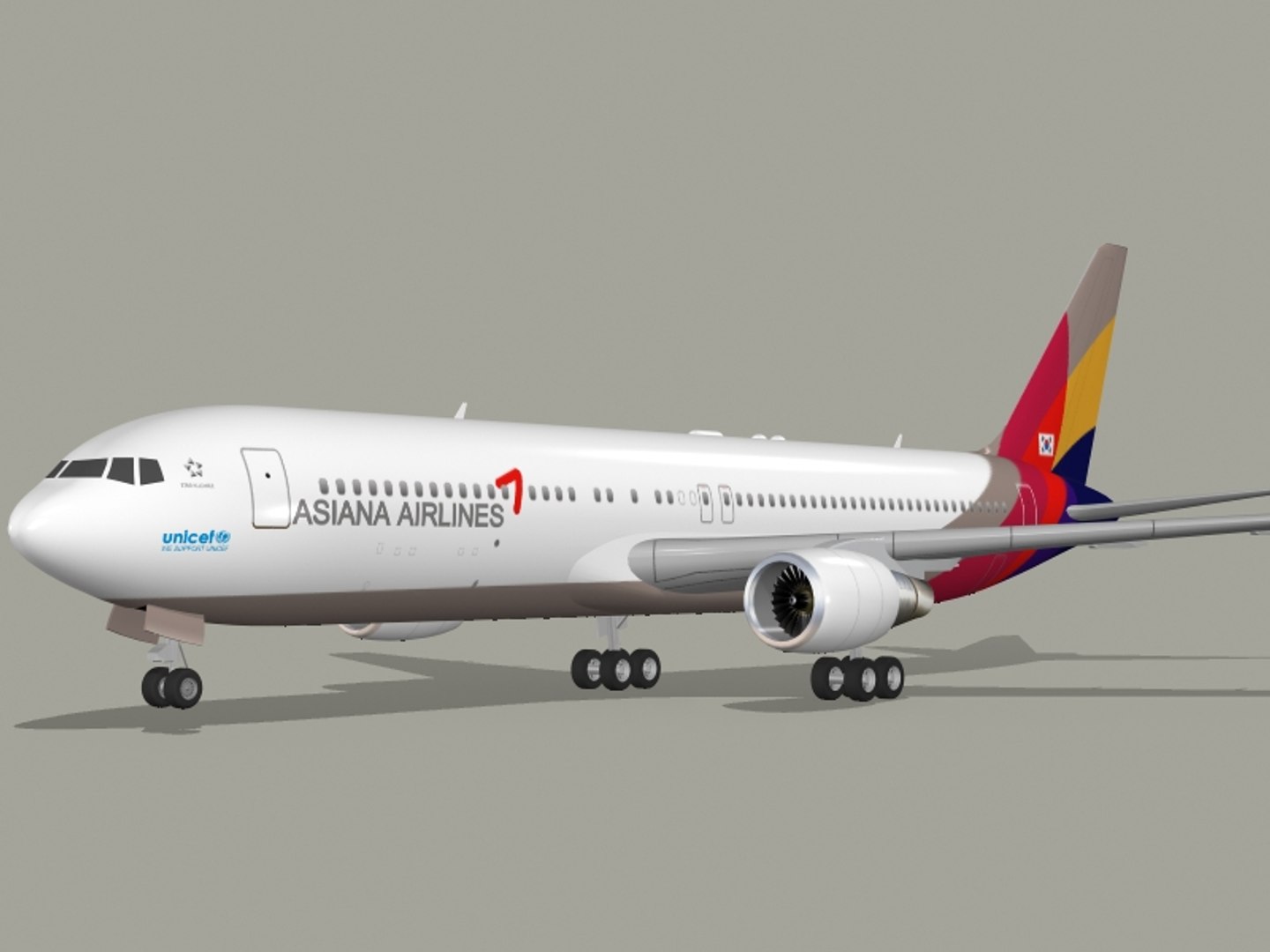 3D Boeing 767-300 Widebody Airliner - TurboSquid 1236081