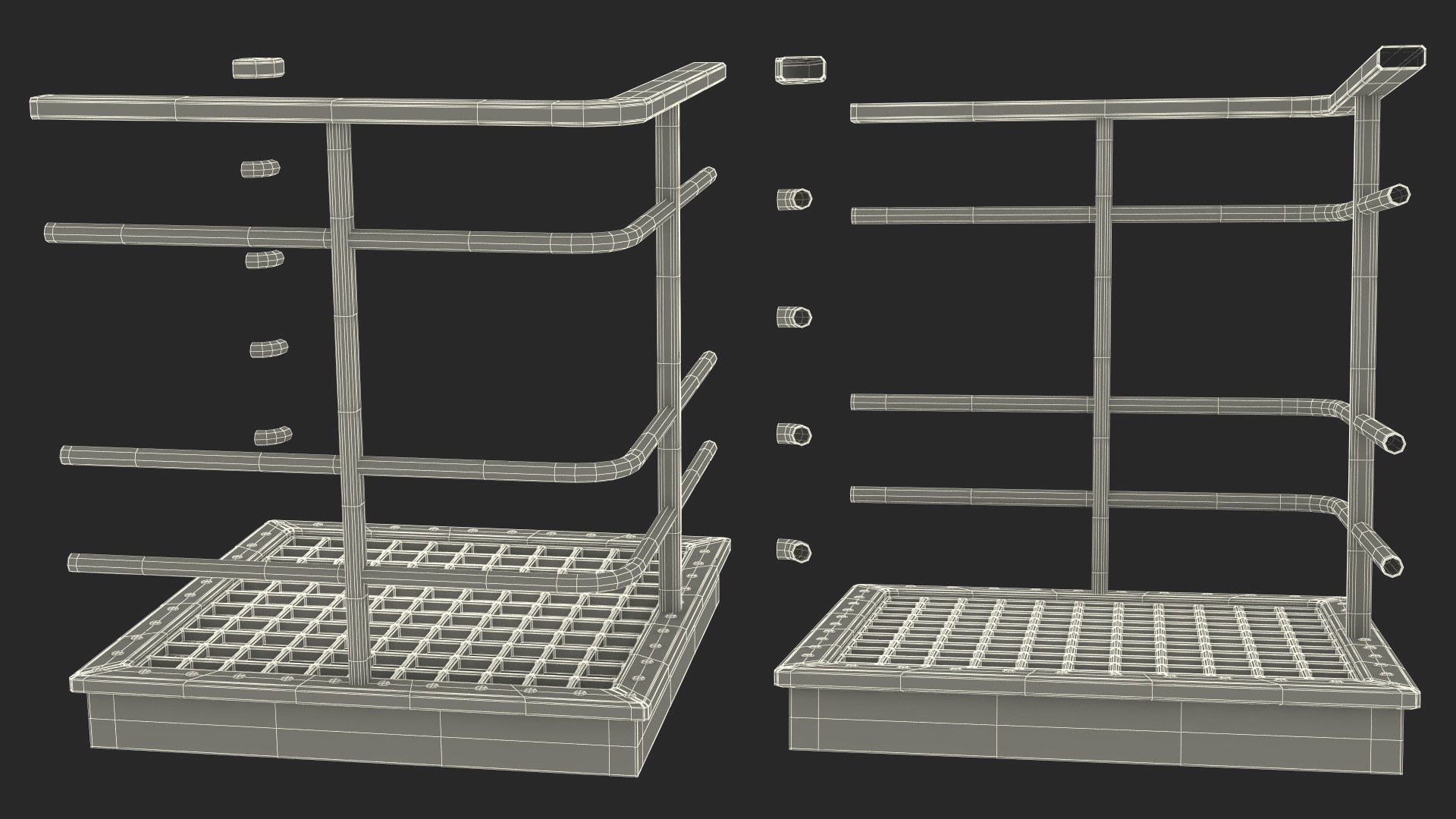 3D Industrial Catwalk Short Corner - TurboSquid 2165621