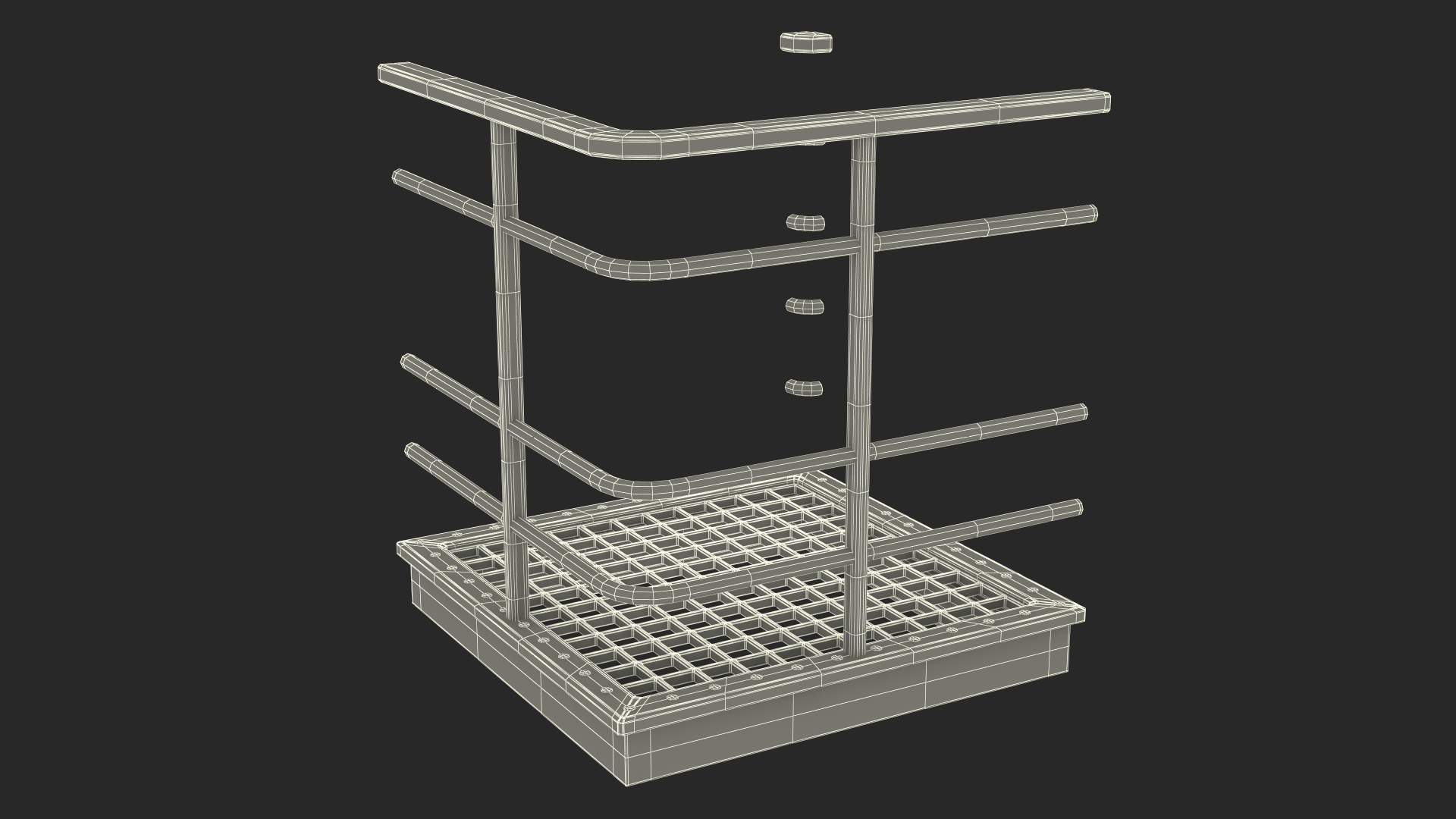 3D Industrial Catwalk Short Corner - TurboSquid 2165621