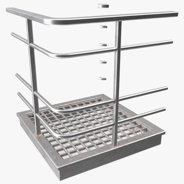 modelo 3d Esquina corta de pasarela industrial - TurboSquid 2165621