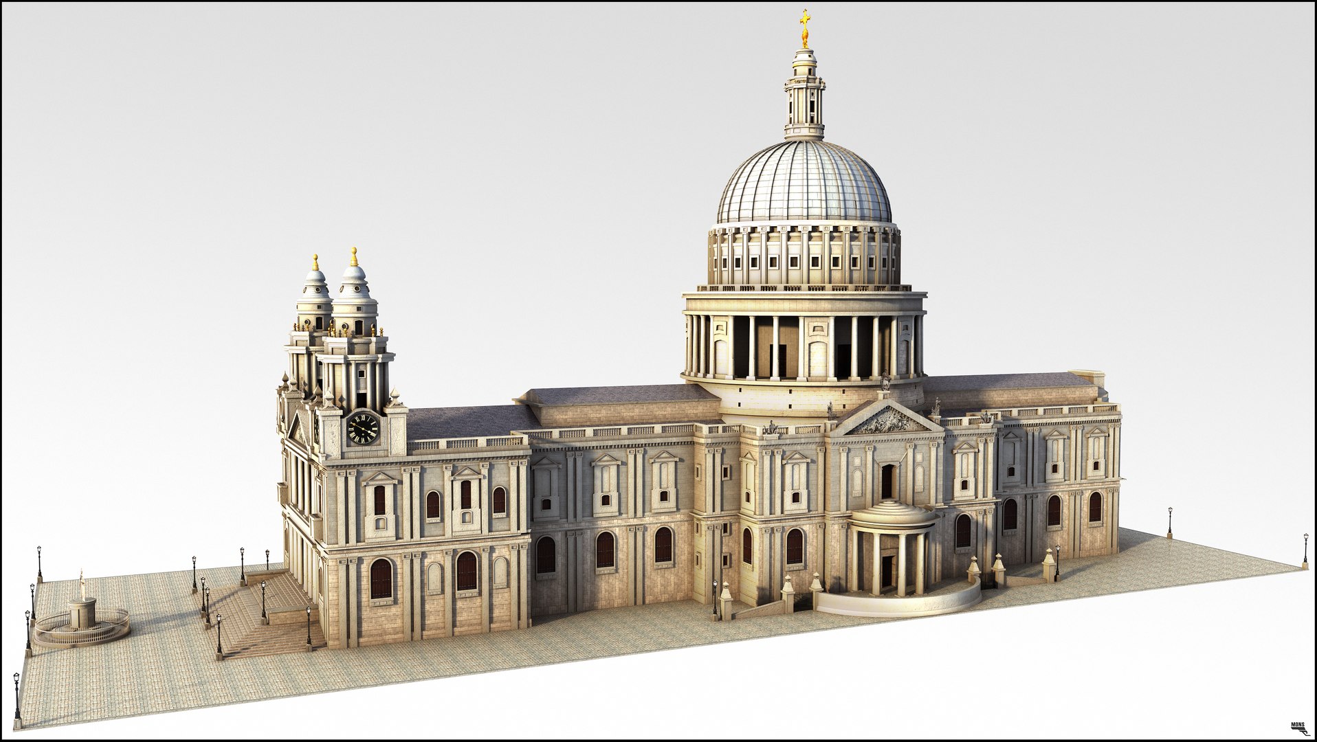 3D Model Cathedral London - TurboSquid 1169884