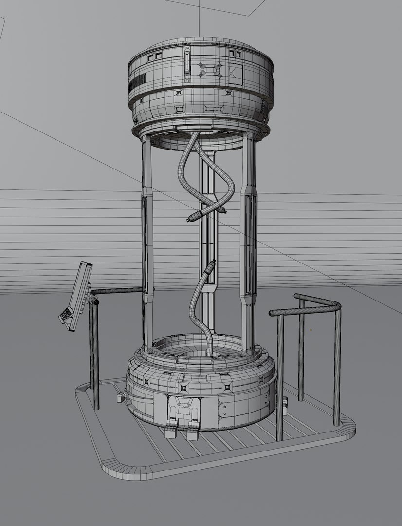 3D Sci-Fi Capsule Cloning Chamber Device Asset - TurboSquid 1824797