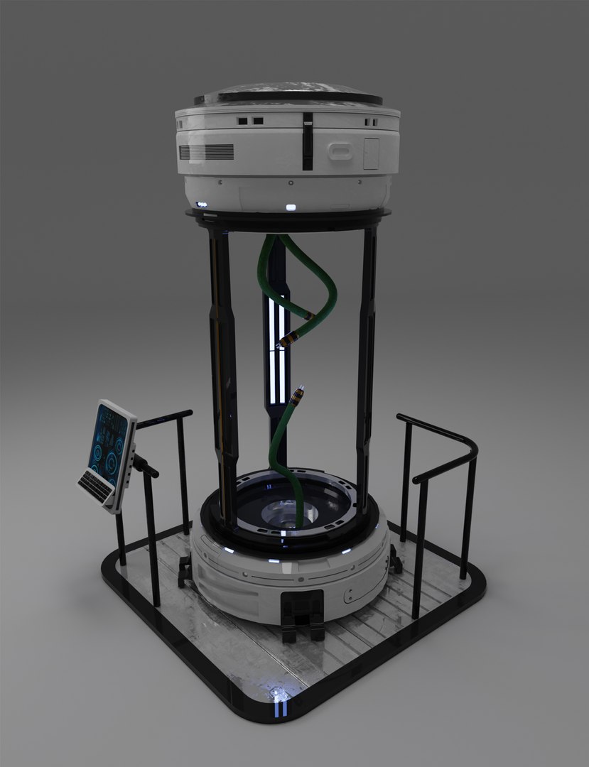3D Sci-Fi Capsule Cloning Chamber Device Asset - TurboSquid 1824797