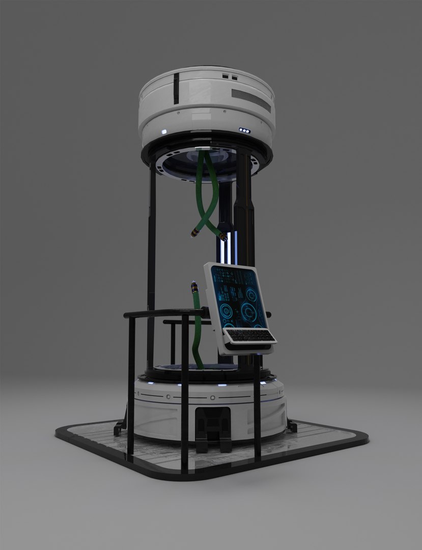 3D Sci-Fi Capsule Cloning Chamber Device Asset - TurboSquid 1824797