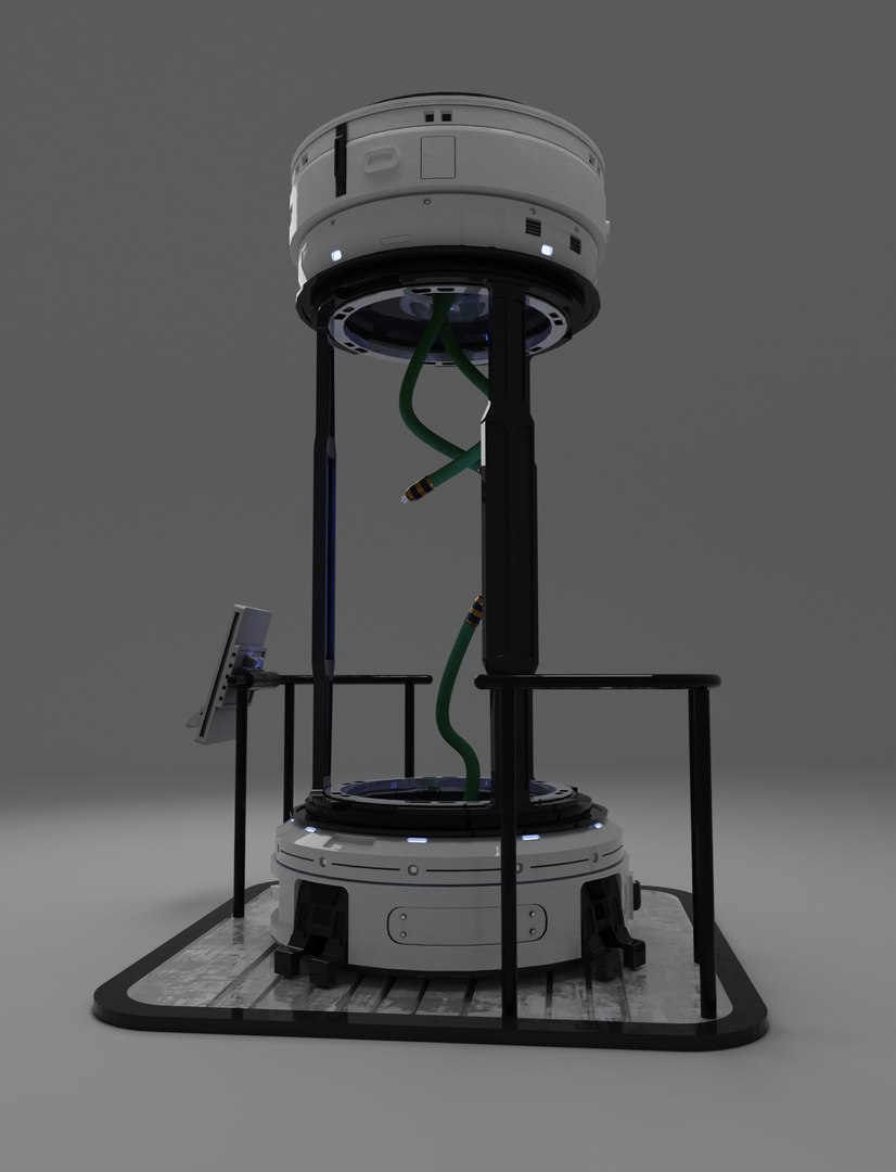 3D Sci-Fi Capsule Cloning Chamber Device Asset - TurboSquid 1824797
