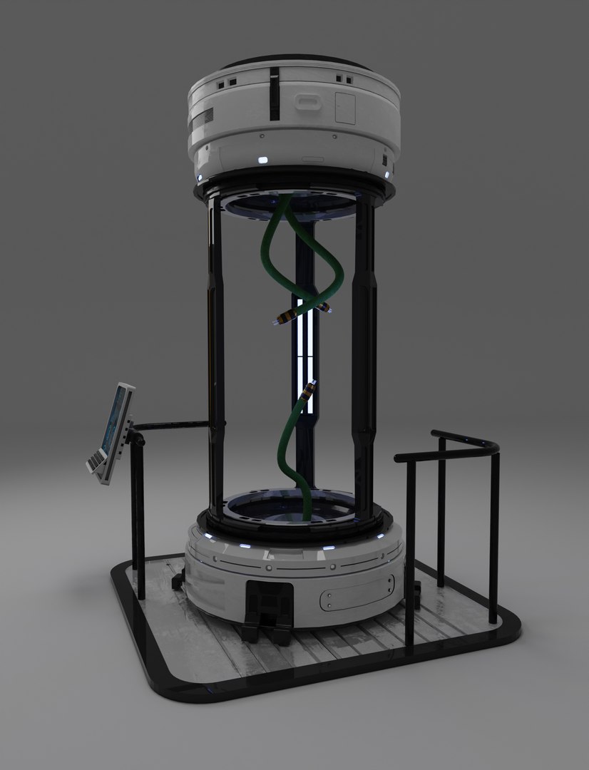 3D Sci-Fi Capsule Cloning Chamber Device Asset - TurboSquid 1824797