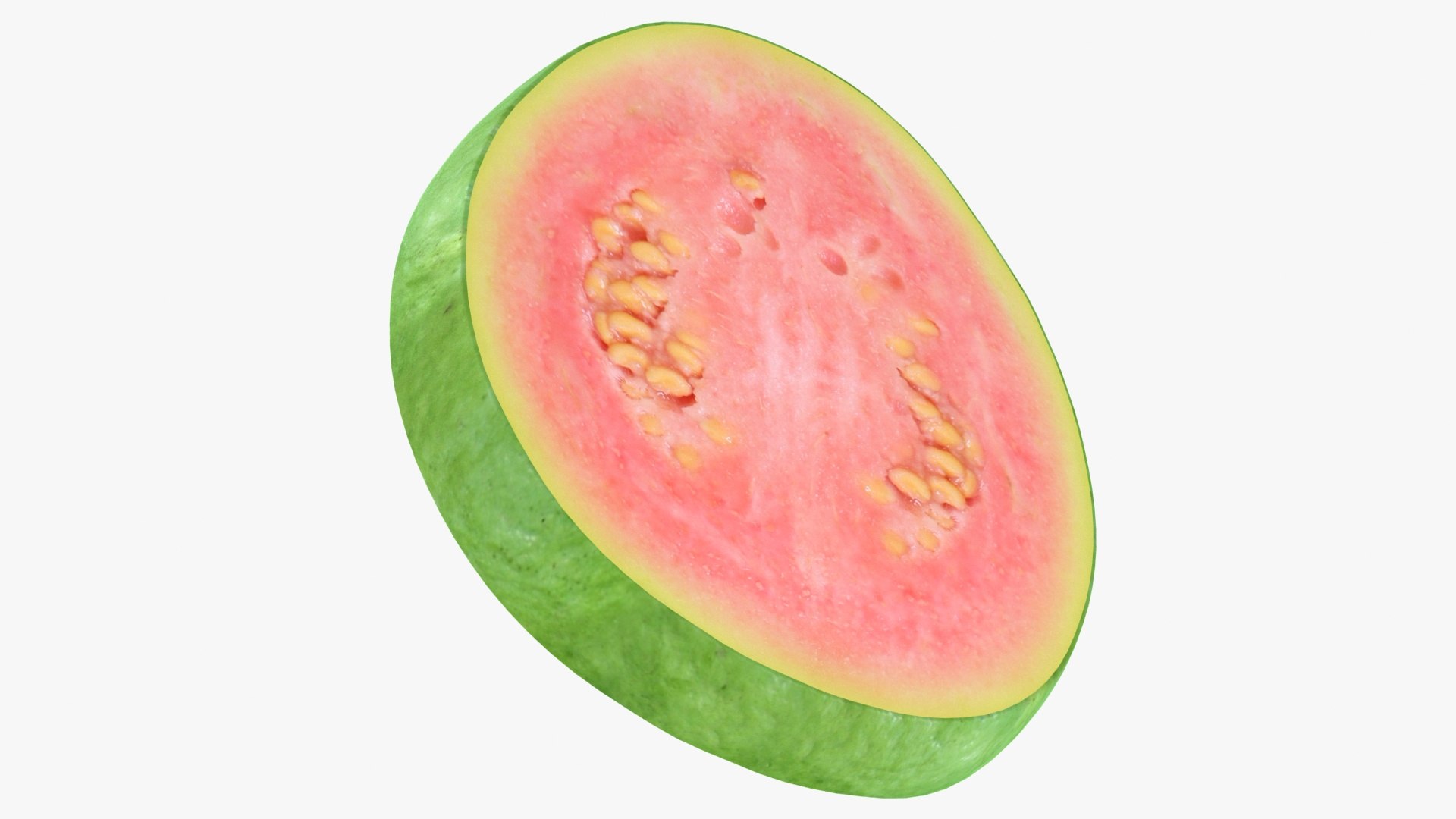 3D Realistic Pink Guava Slice Model - TurboSquid 1661371