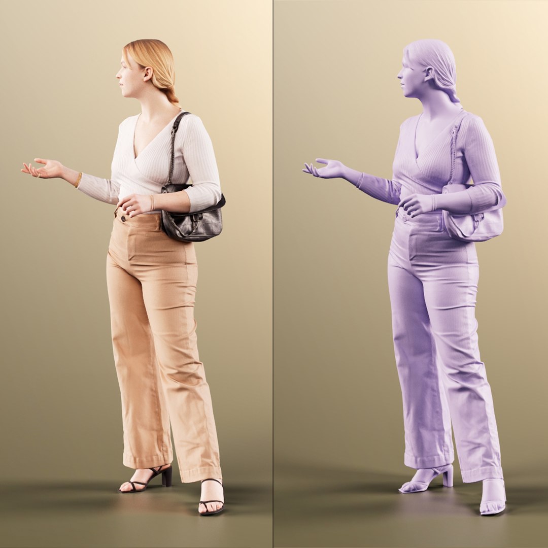 Woman Bag Talking 3D Model - TurboSquid 1705988