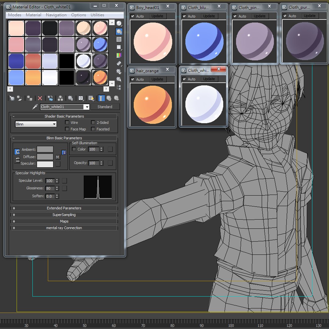 Maya Cartoon Boy Character Toon