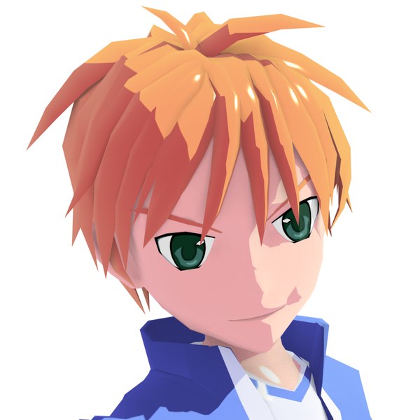 maya cartoon boy character toon