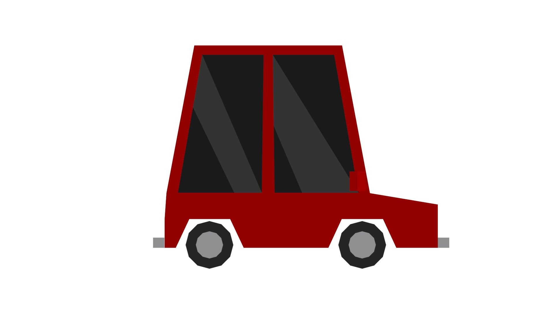 3D Model Cartoon Hatchback Car Low Poly Stylized Hatch Small Compact ...