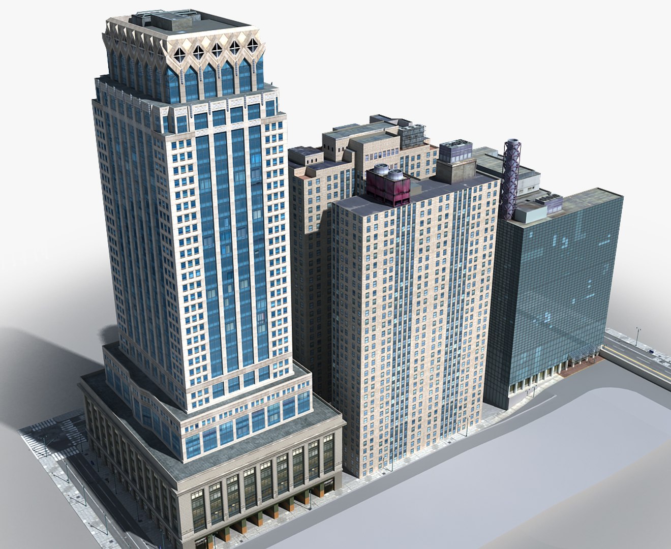 3D New York Manhattan Lexington Model - TurboSquid 1190361