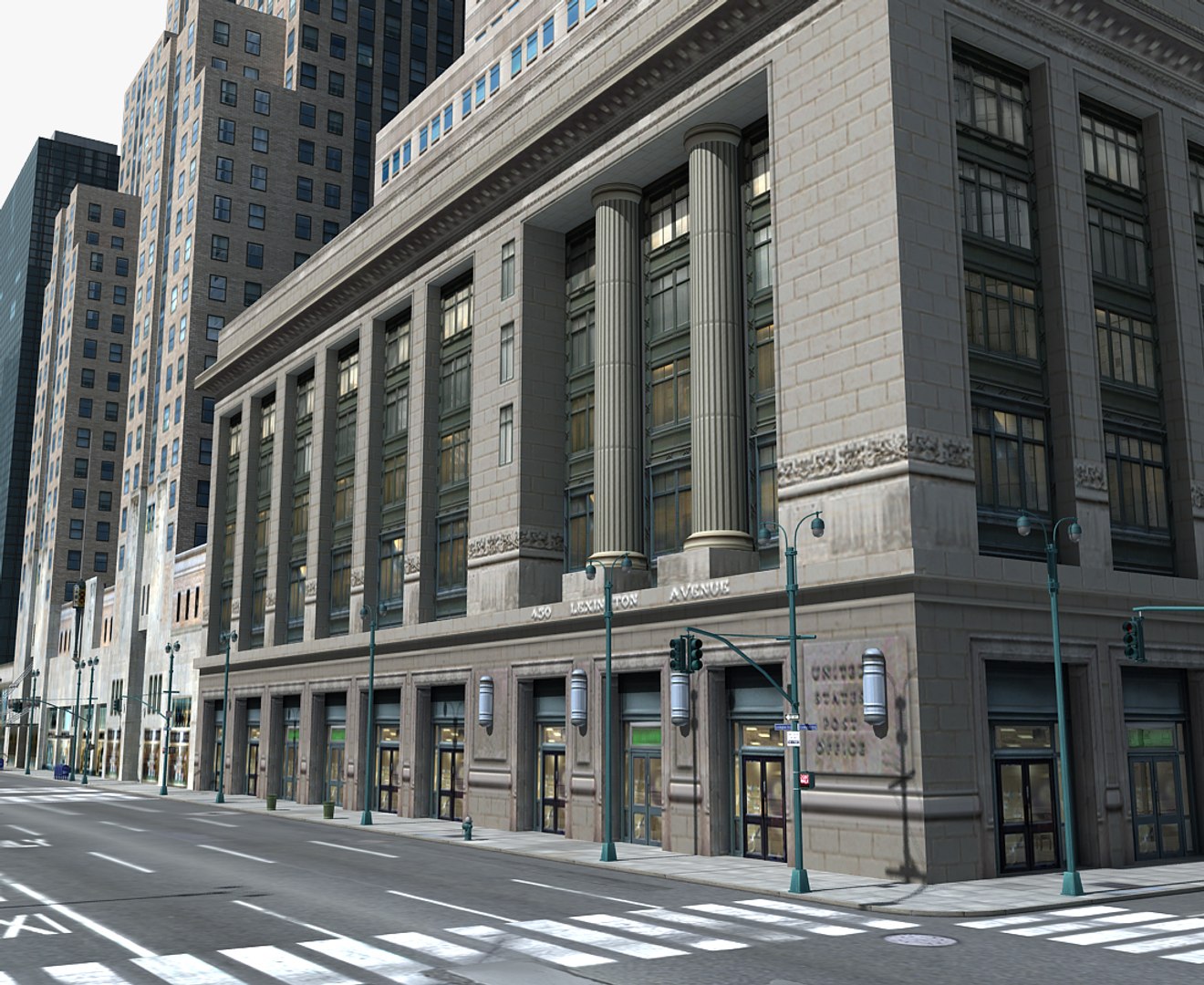 3D New York Manhattan Lexington Model - TurboSquid 1190361