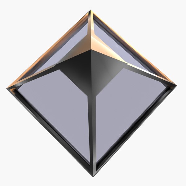 3d pyramid roof model