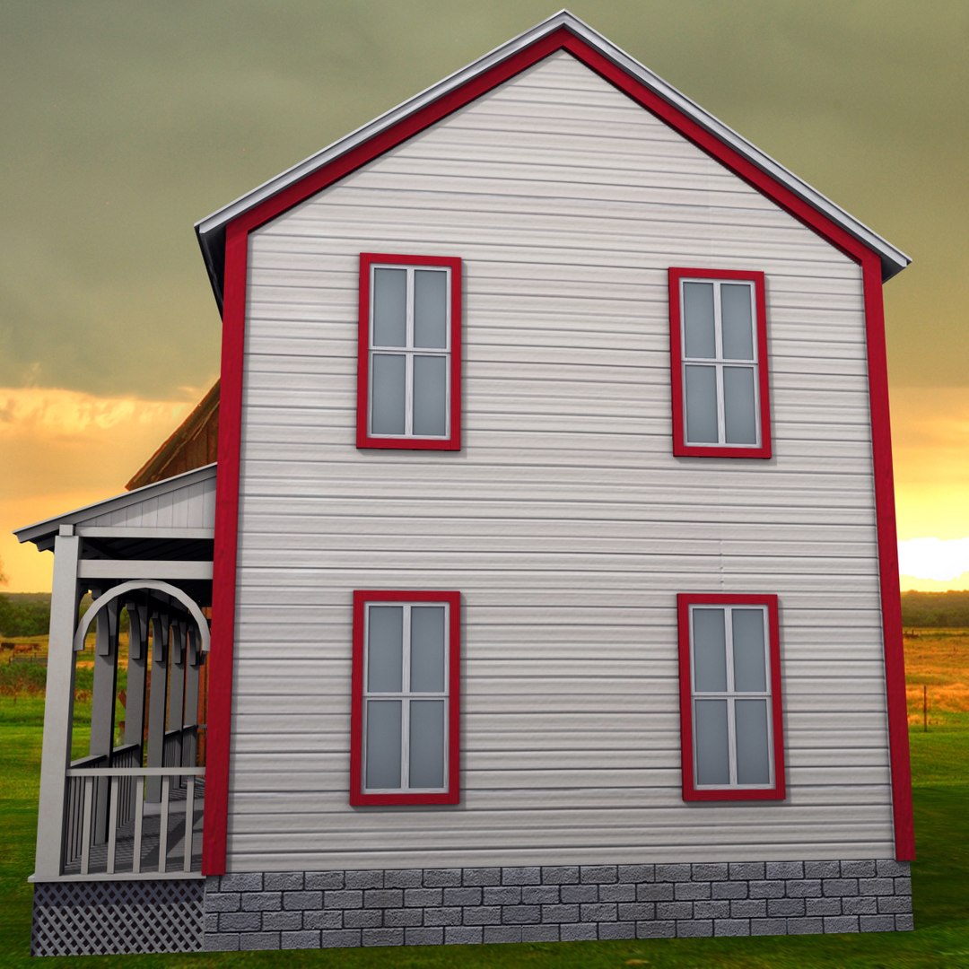 Farmhouse House 3d Model