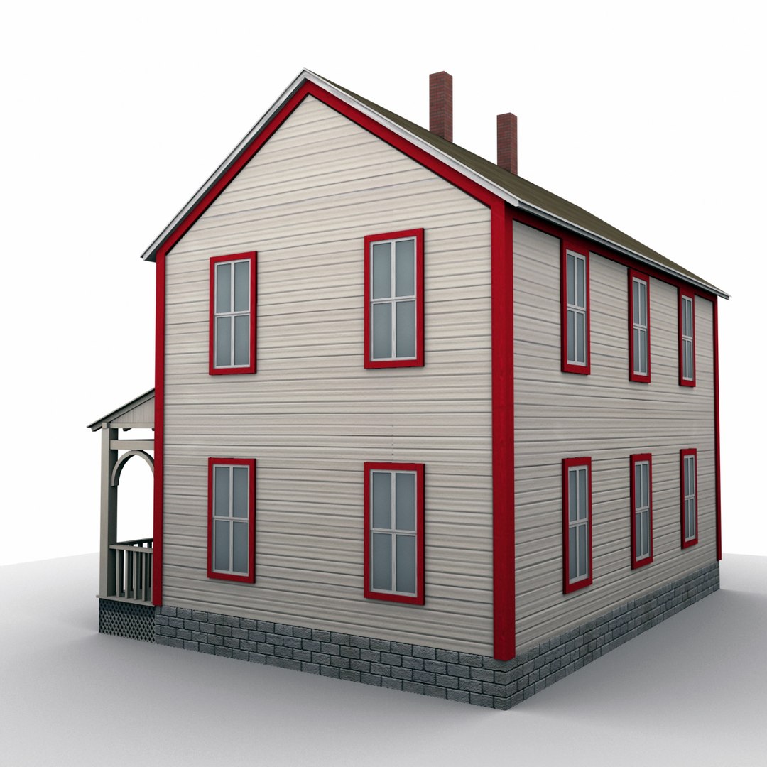 Farmhouse House 3d Model