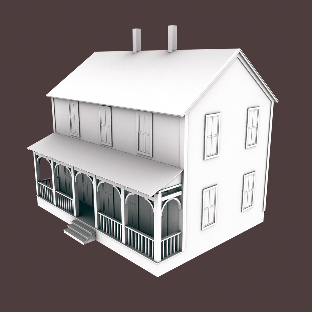 Farmhouse House 3d Model