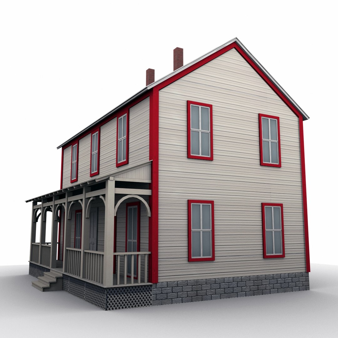 Farmhouse House 3d Model