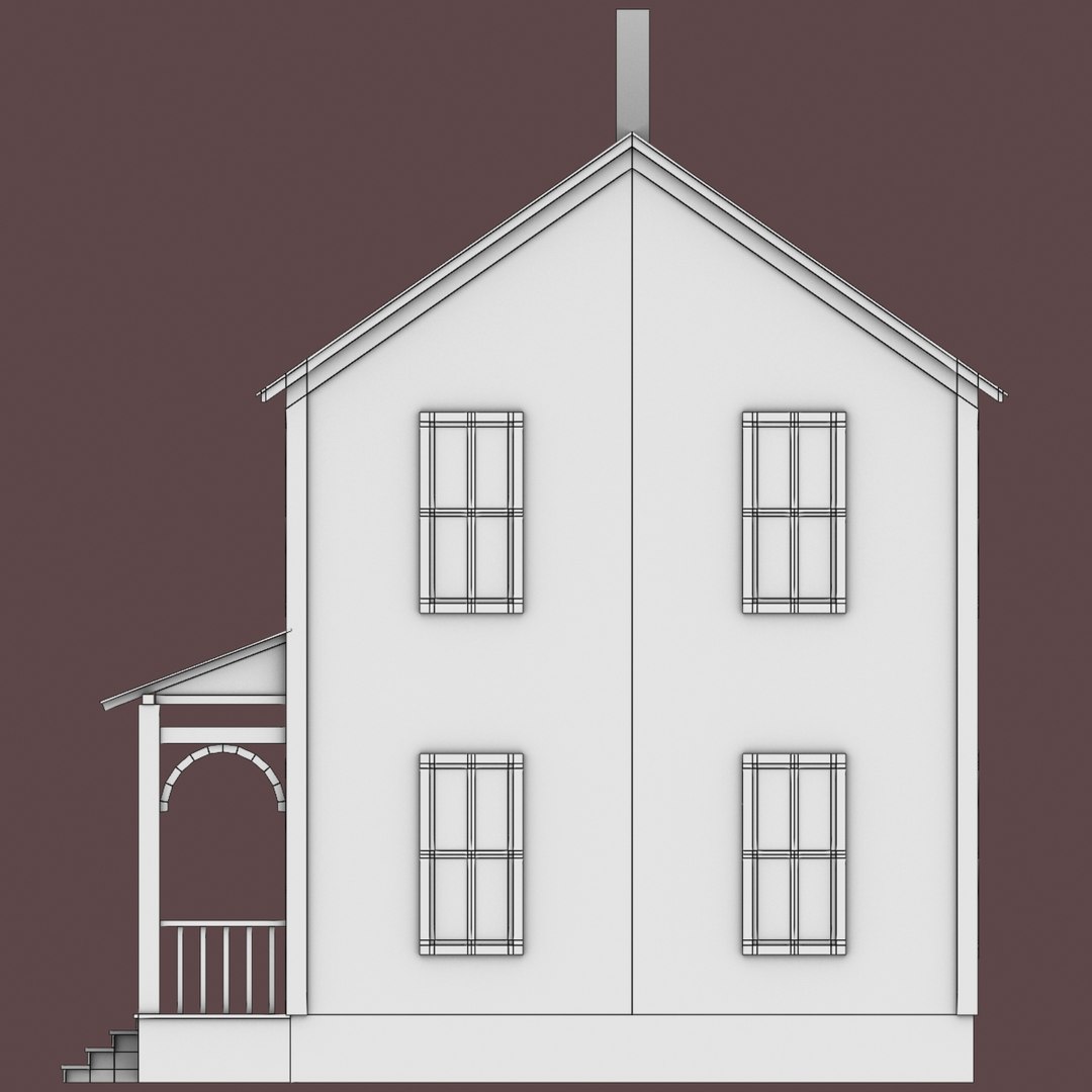 Farmhouse House 3d Model
