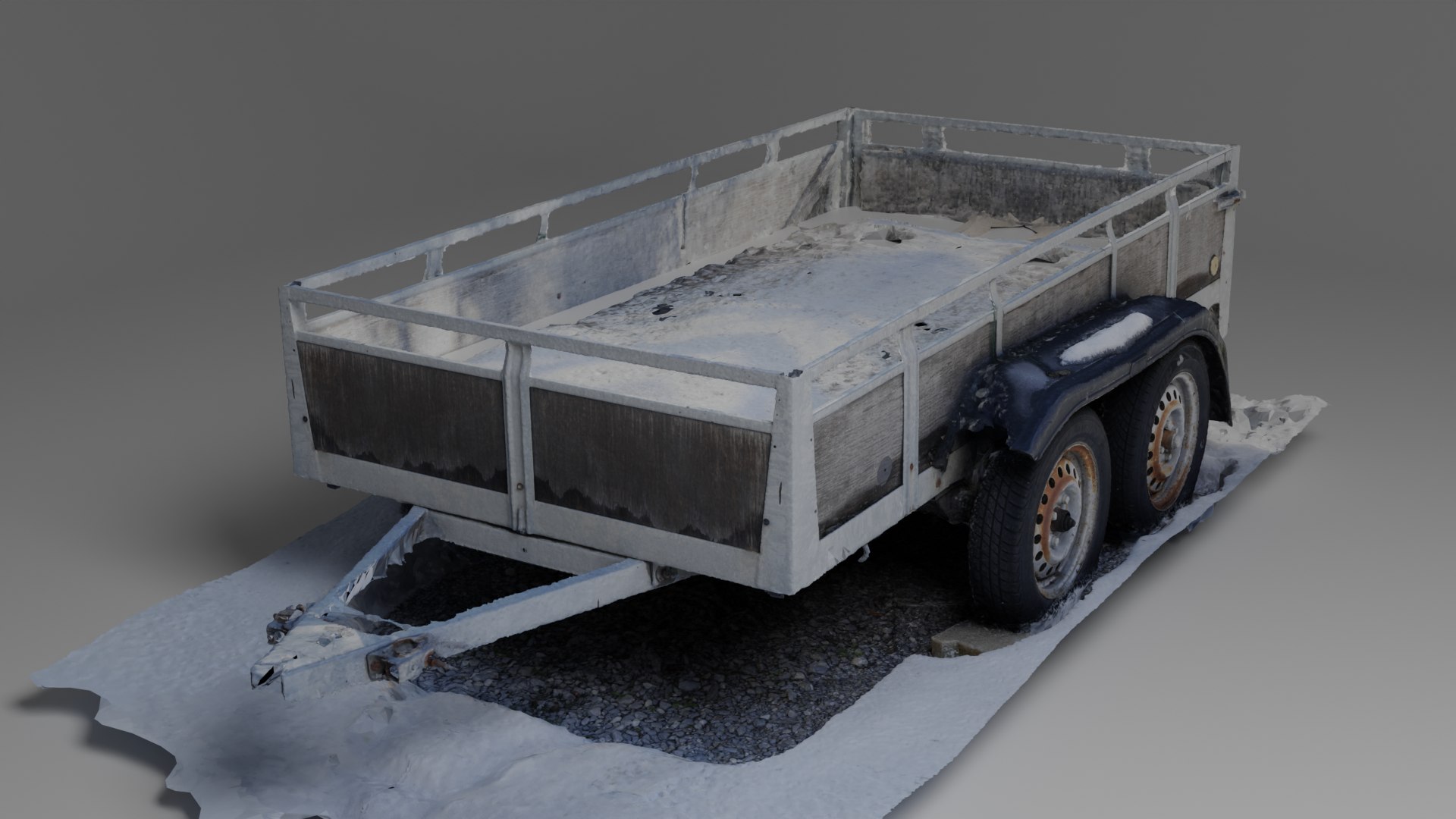 Scanned Trailer HIGH RESOLUTION 3D Model - TurboSquid 2002893