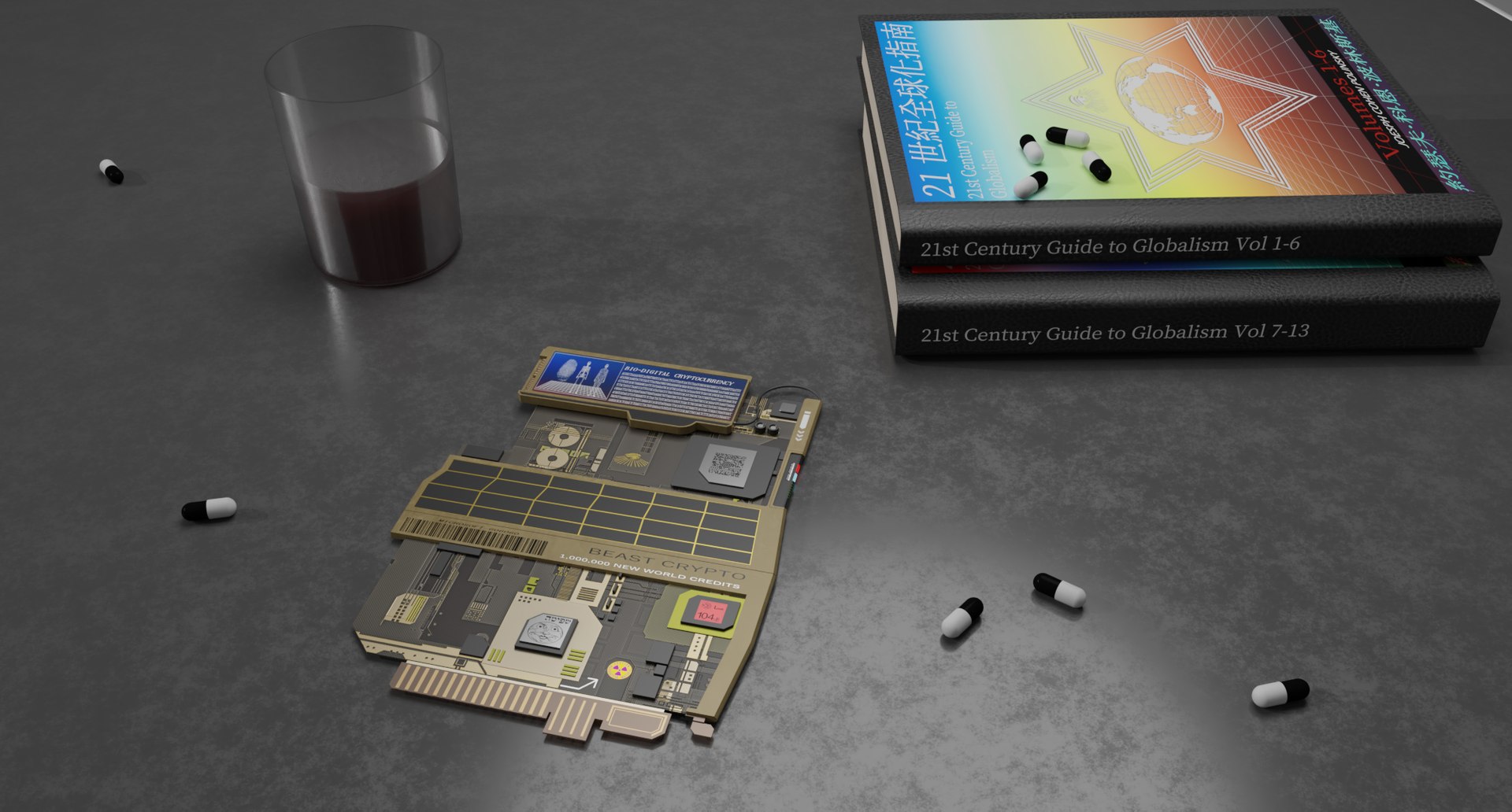 3D Bio-digital Crypto Ledger Model - TurboSquid 1795617