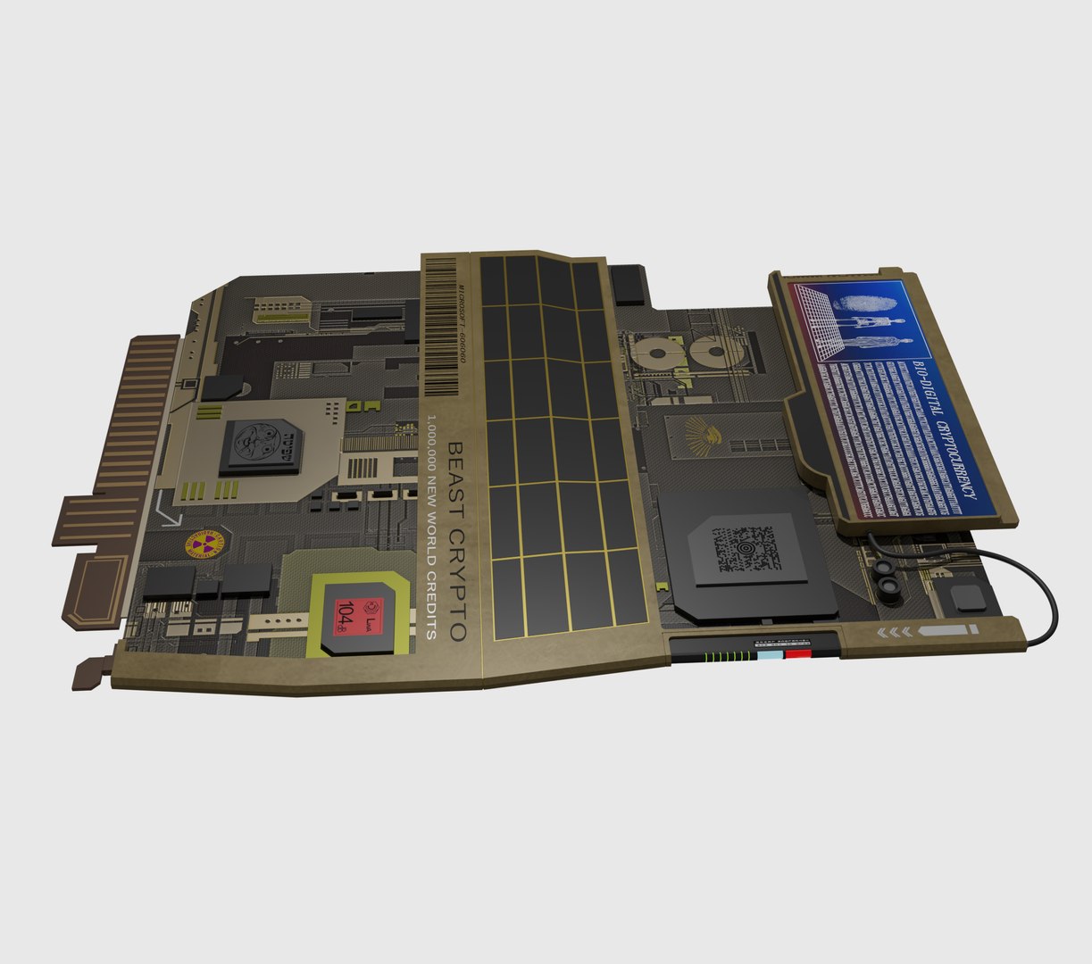 3D Bio-digital Crypto Ledger Model - TurboSquid 1795617