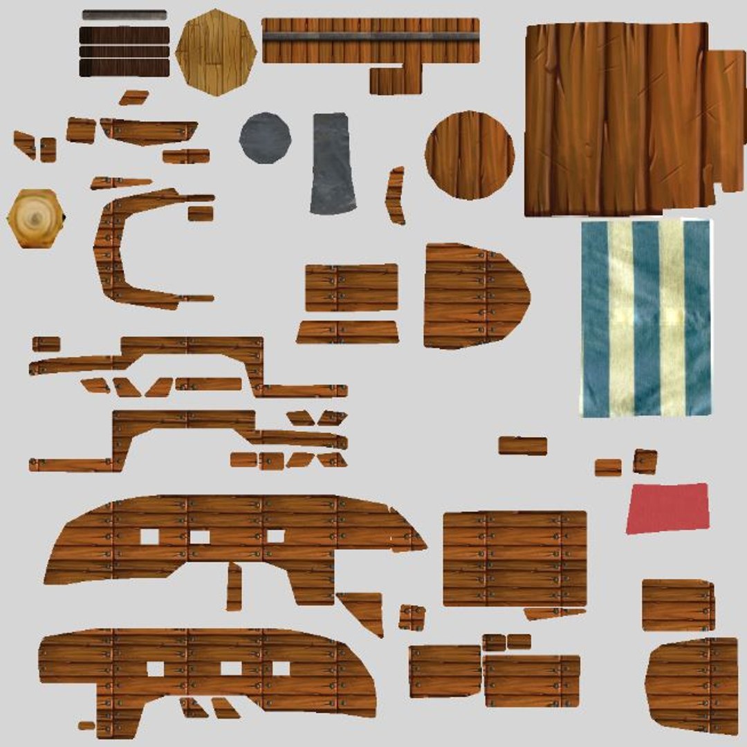 Ship Collada Dae 3d Model