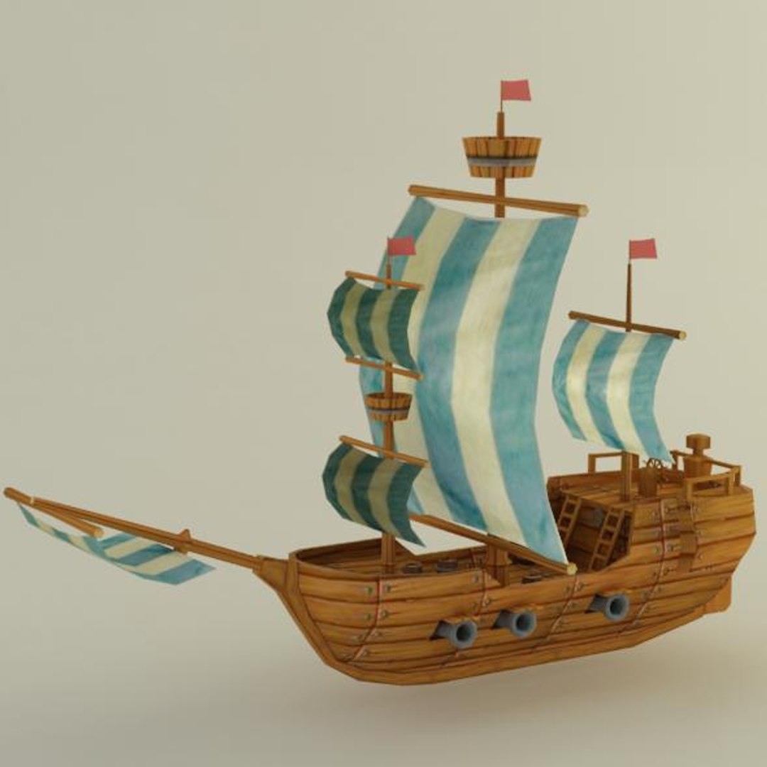 Ship Collada Dae 3d Model