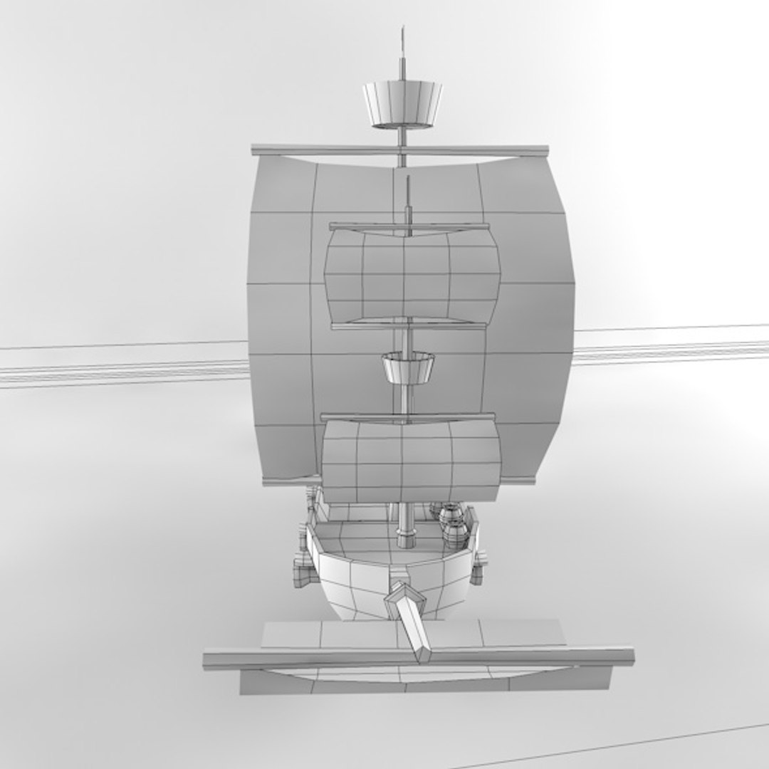 Ship Collada Dae 3d Model