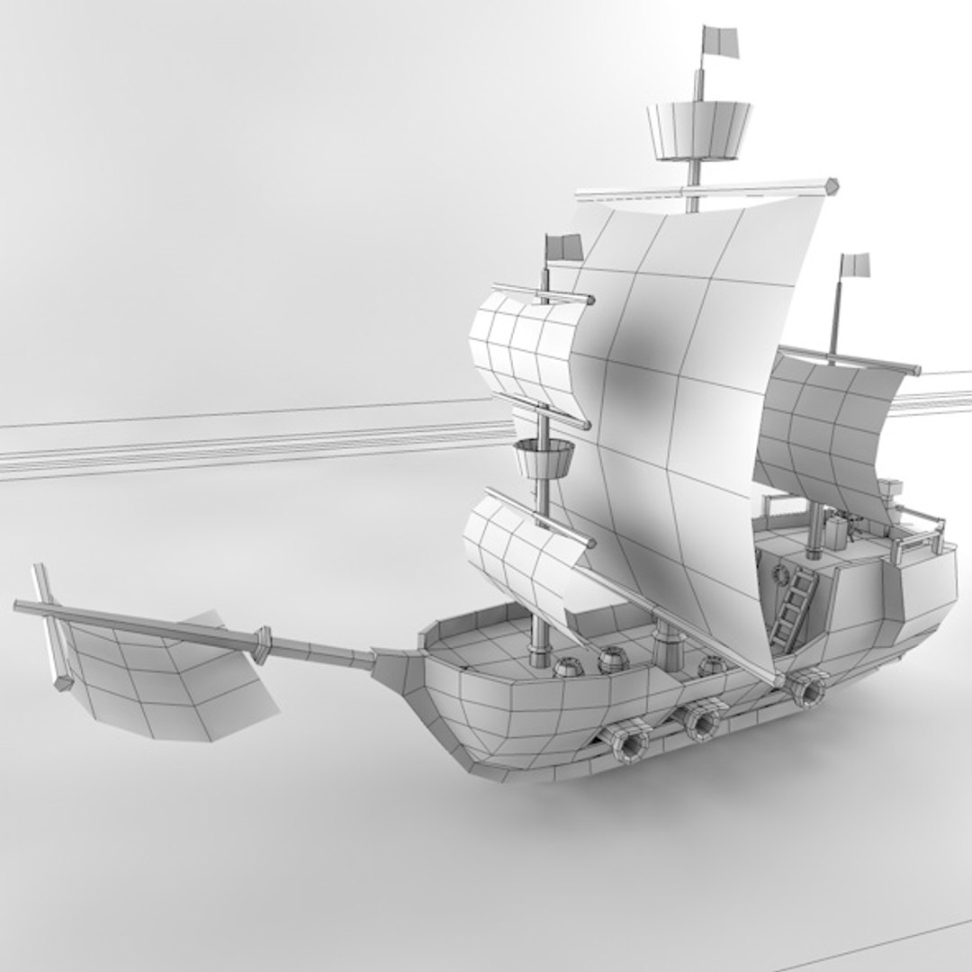 Ship Collada Dae 3d Model