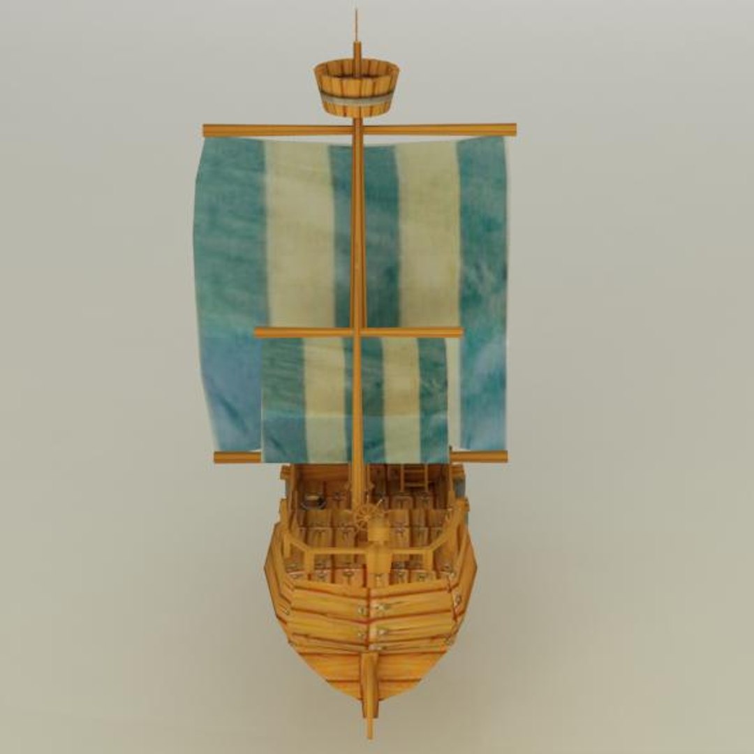 Ship Collada Dae 3d Model