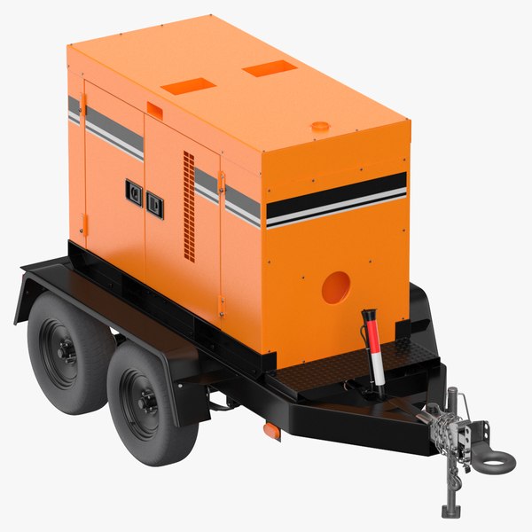 Generator Trailer Clean and Dirty 3D model - TurboSquid 1870660