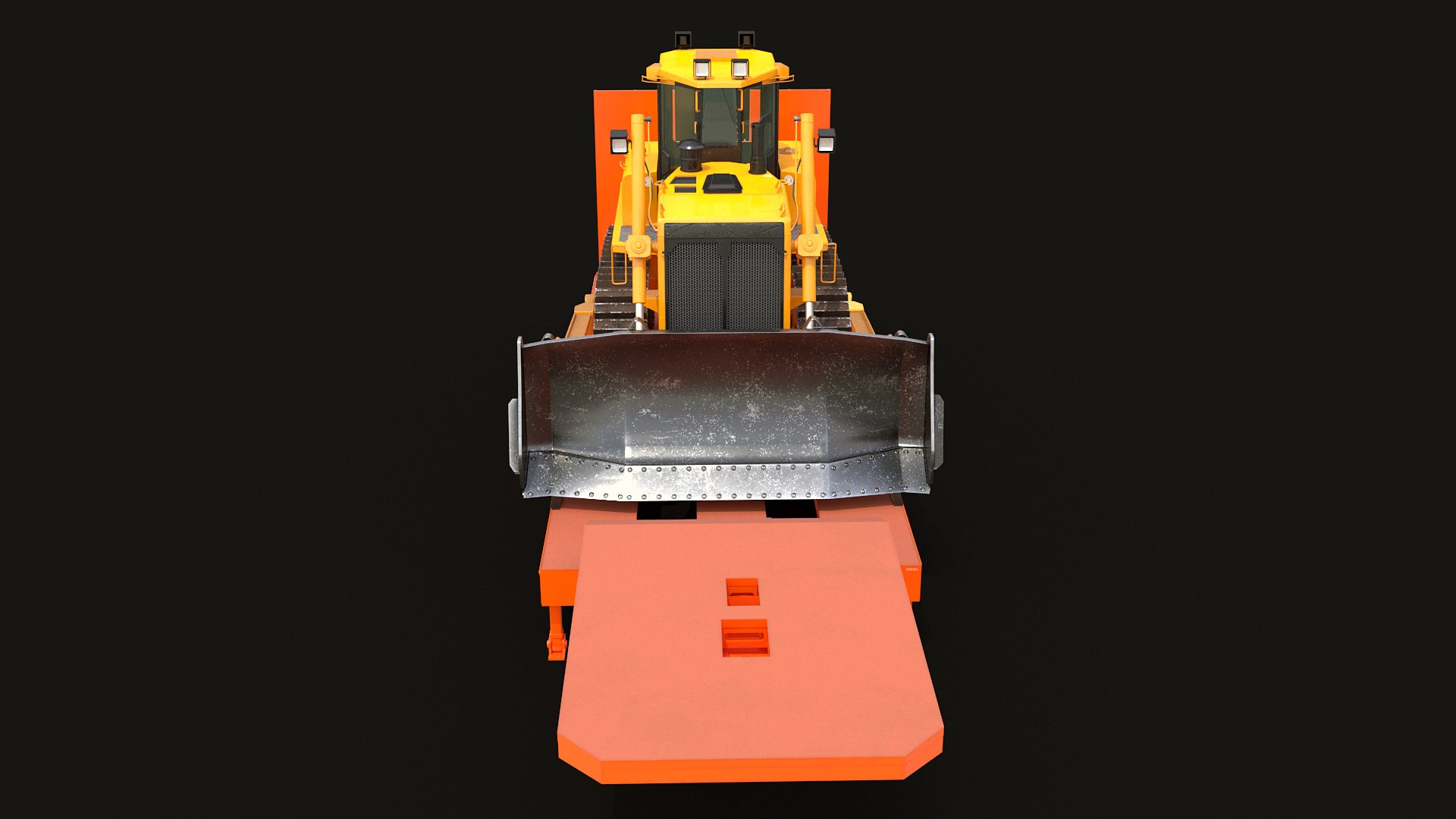 Low Loader Trailer With Bulldozer 3D Model - TurboSquid 2029872