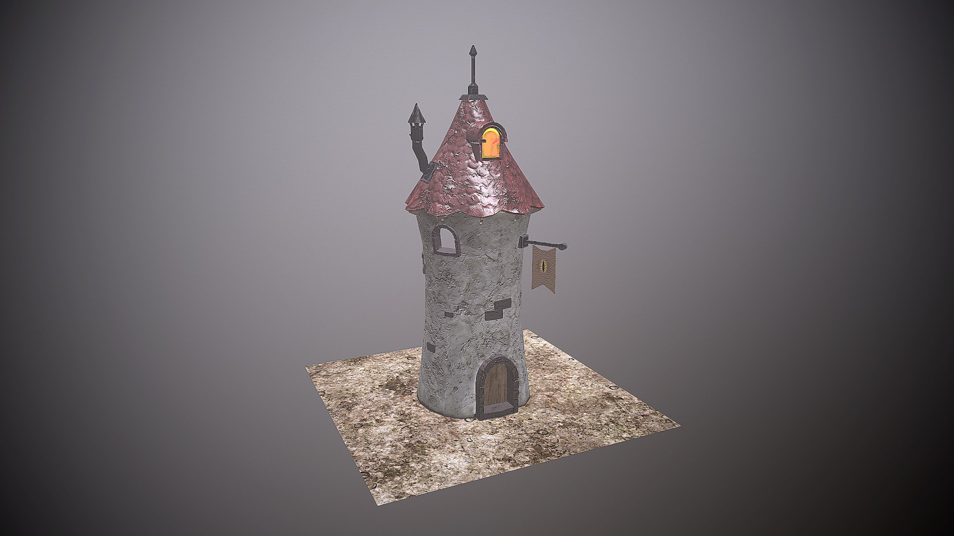 Tower stylized ready 3D - TurboSquid 1600157