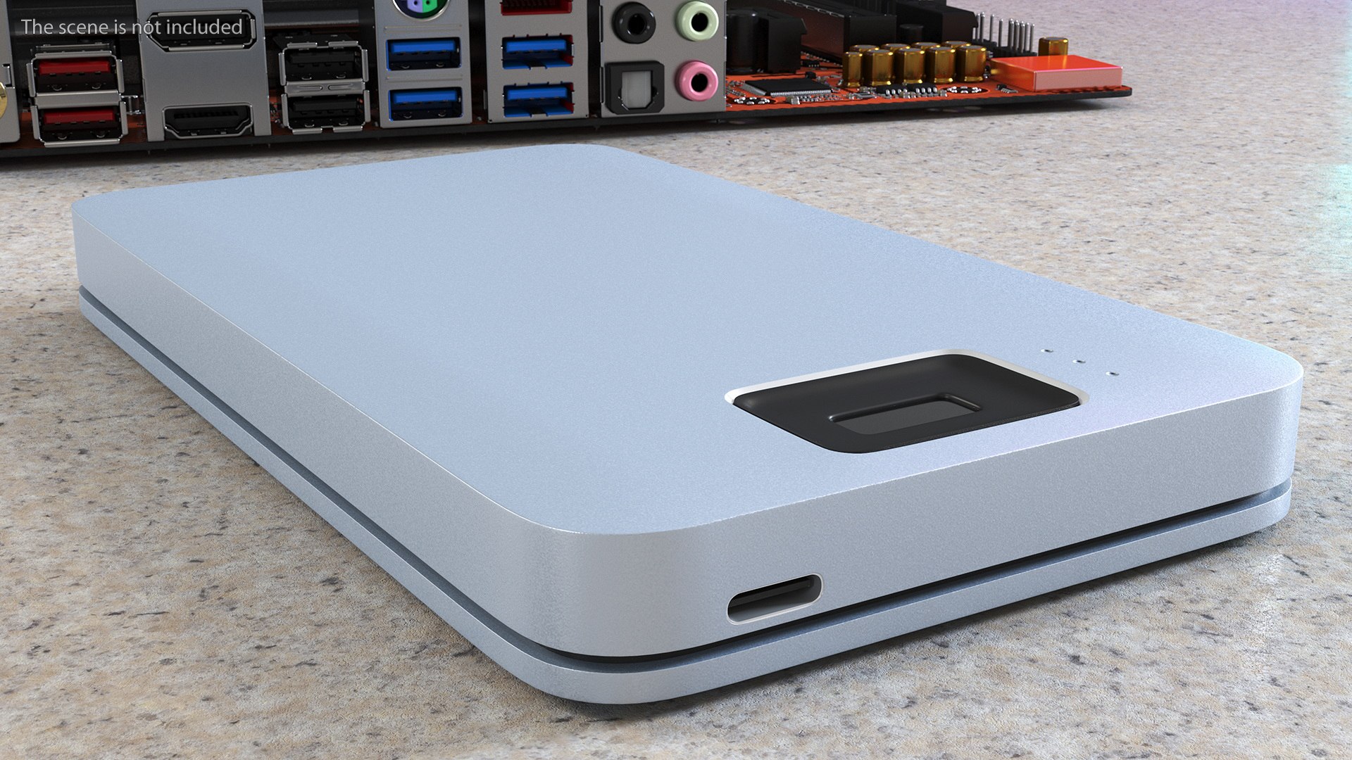 HDD Drive Fingerprint Scanner Secure Model - TurboSquid 2091642