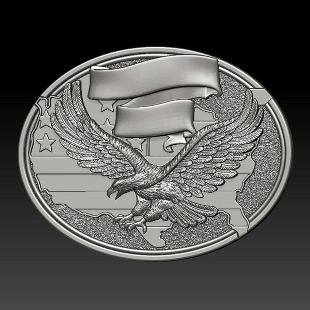 3d Model American Eagle Relief