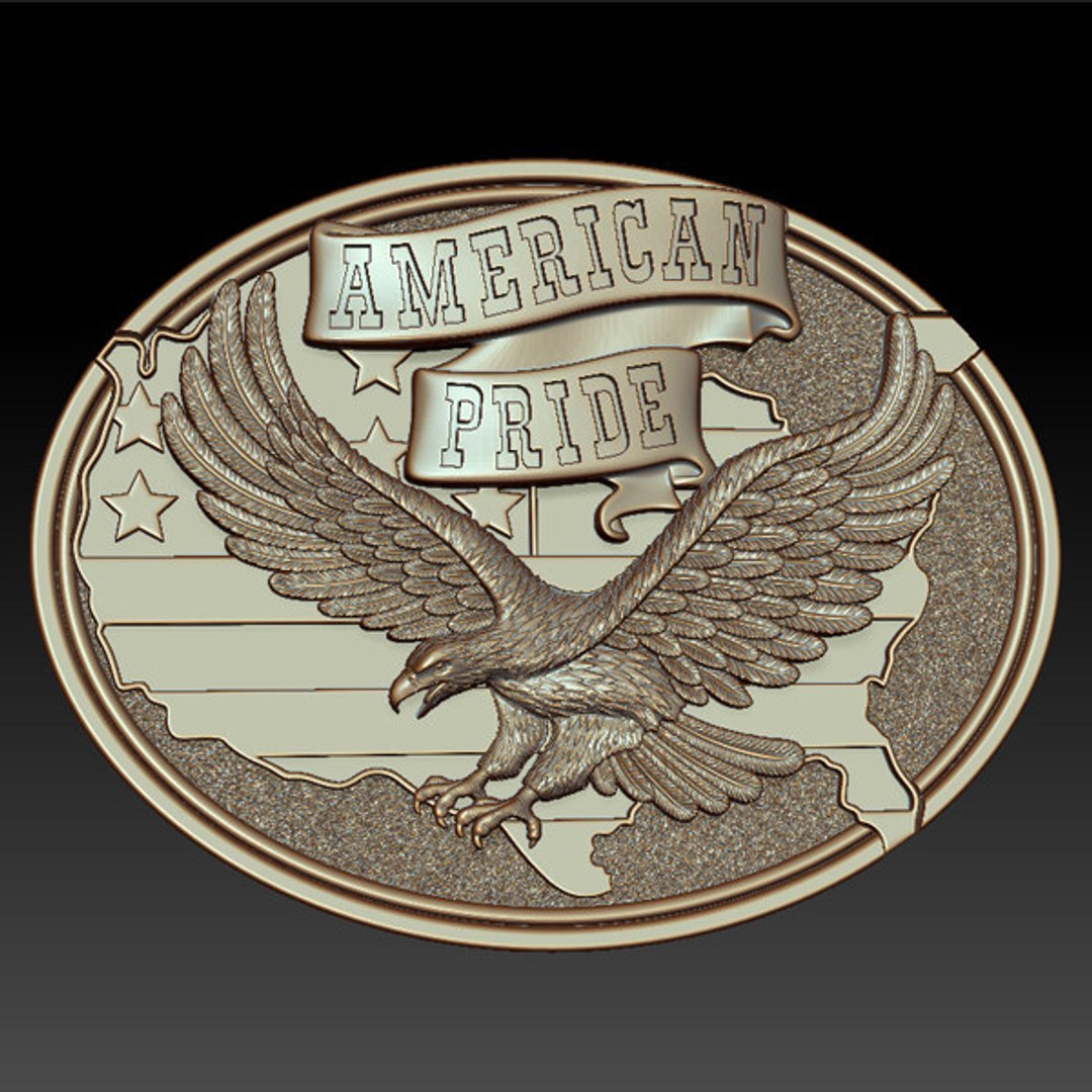 3d Model American Eagle Relief