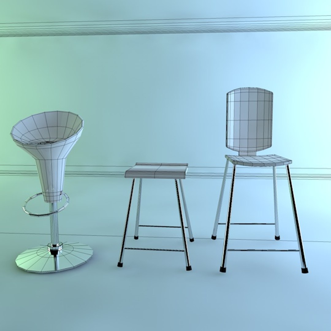 Chair Stool 3d Obj