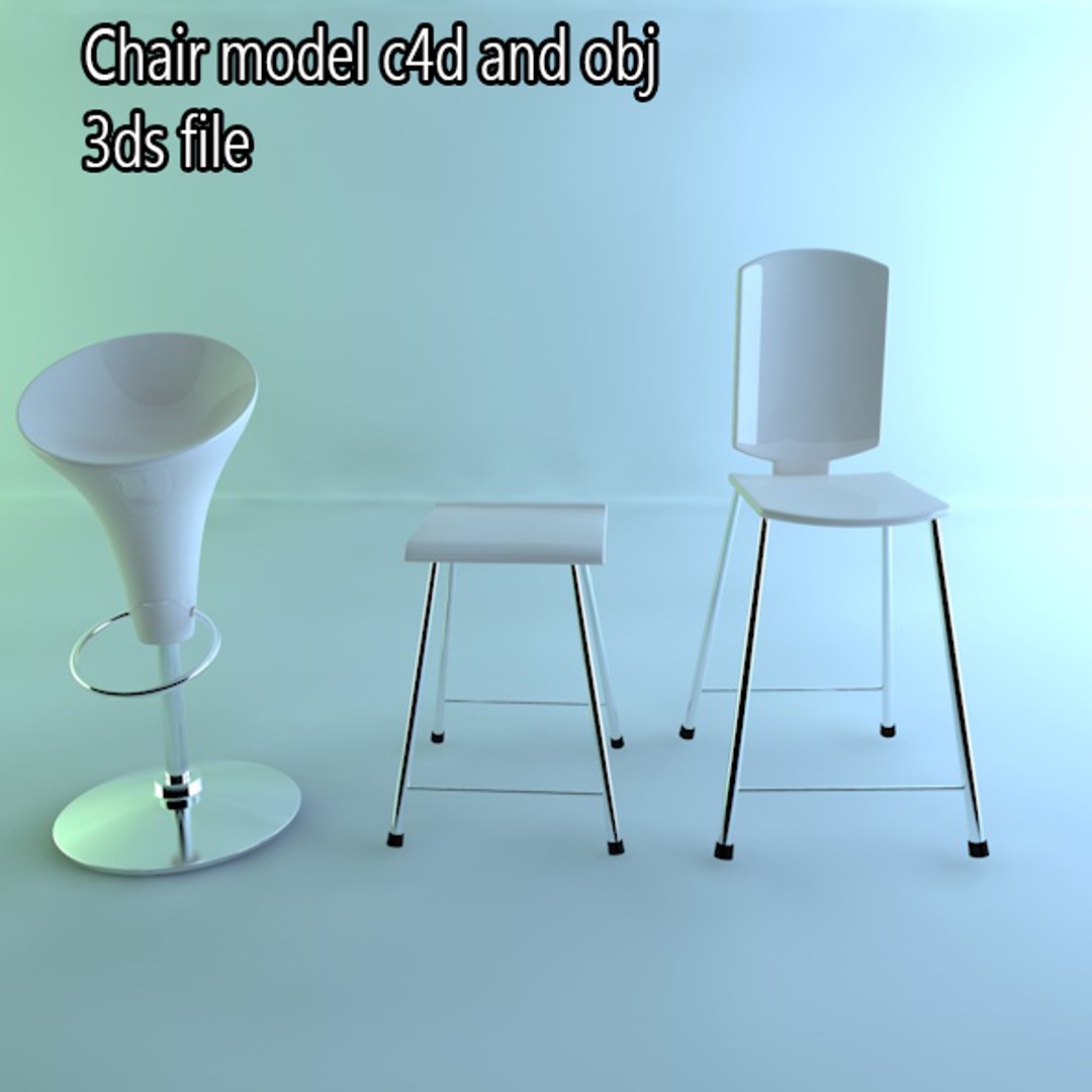 Chair Stool 3d Obj
