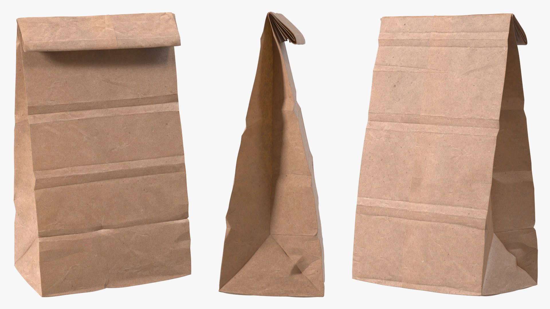 Paper Lunch Bag 3D Model - TurboSquid 2221968