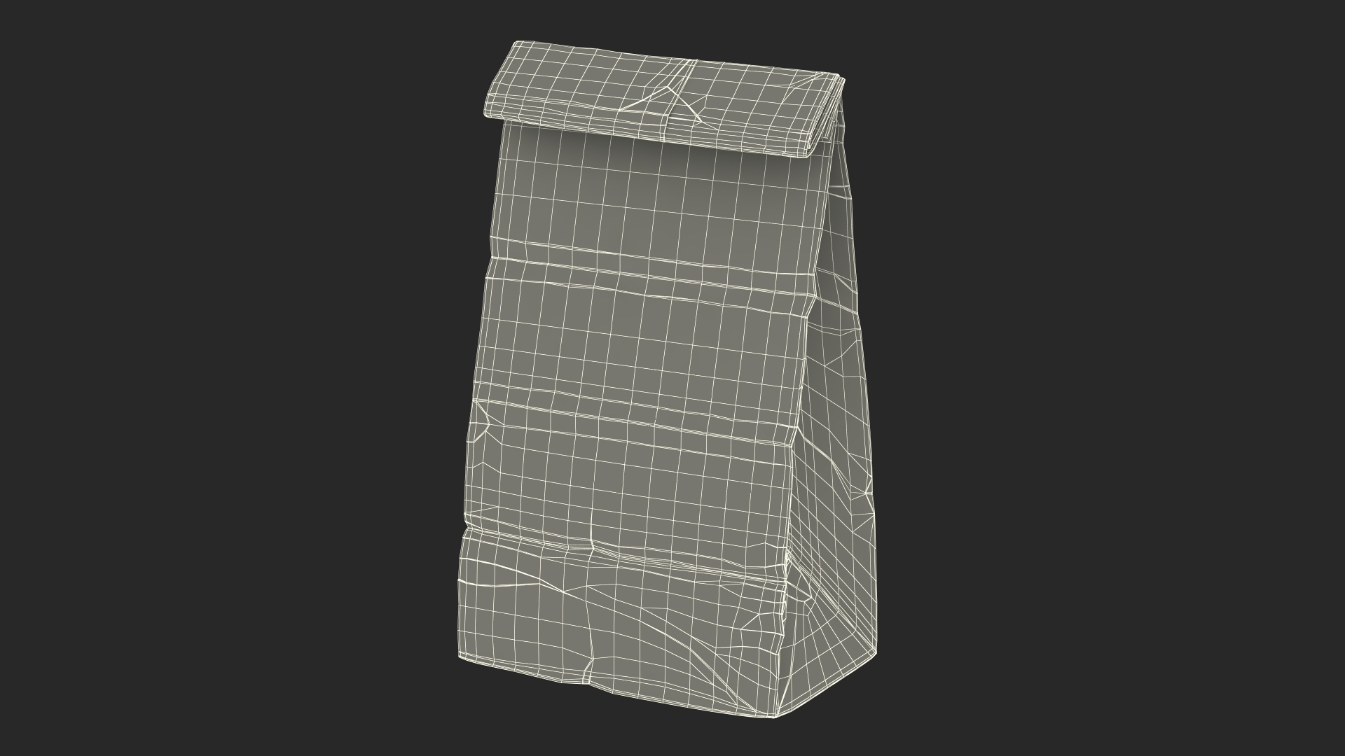 Paper Lunch Bag 3D Model - TurboSquid 2221968