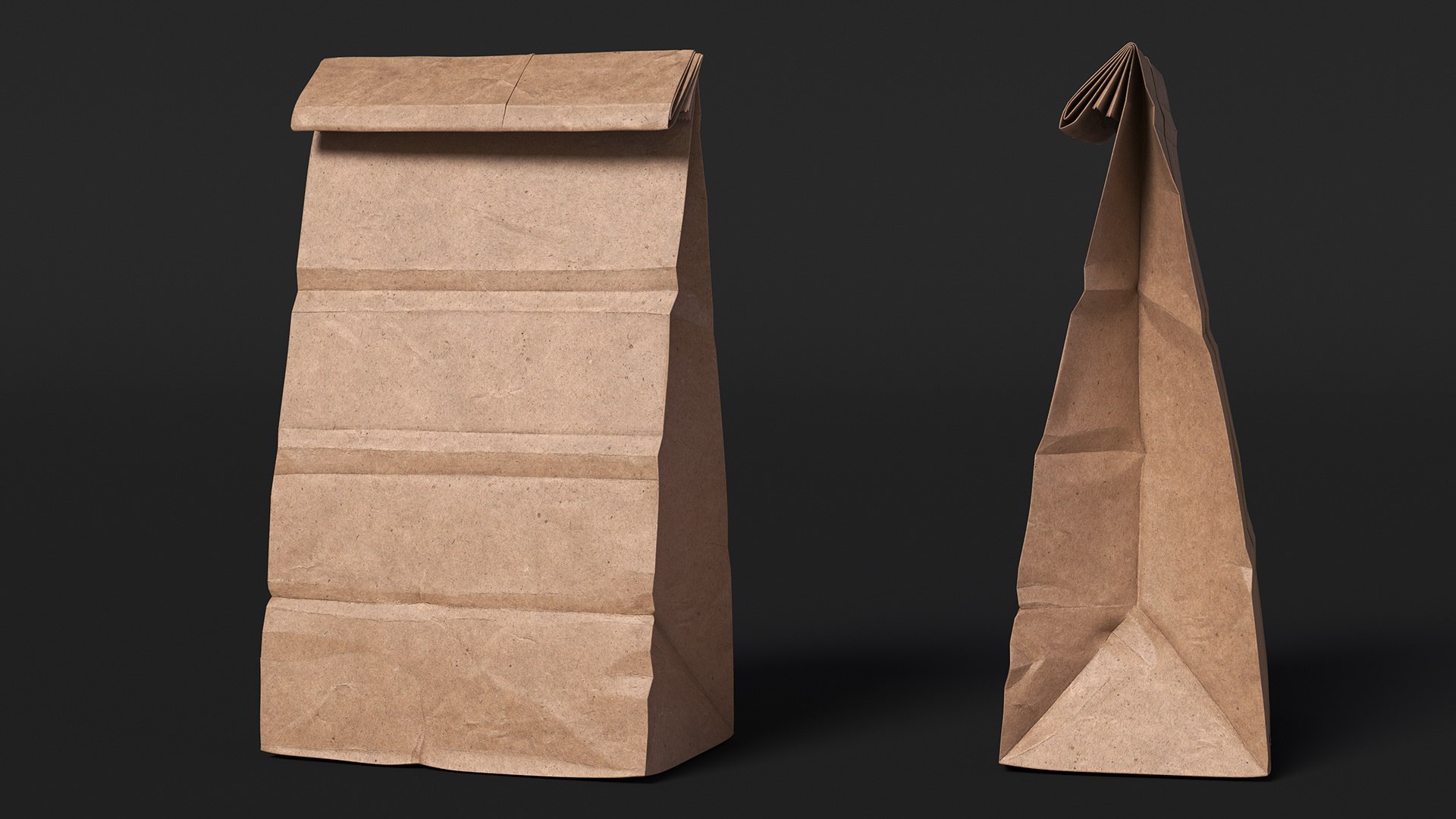 Paper Lunch Bag 3D Model - TurboSquid 2221968